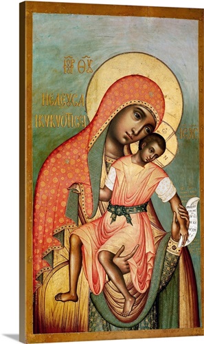 Icon Of The Virgin Eleousa Of Kykkos By Simon Ushakov | Great Big Canvas
