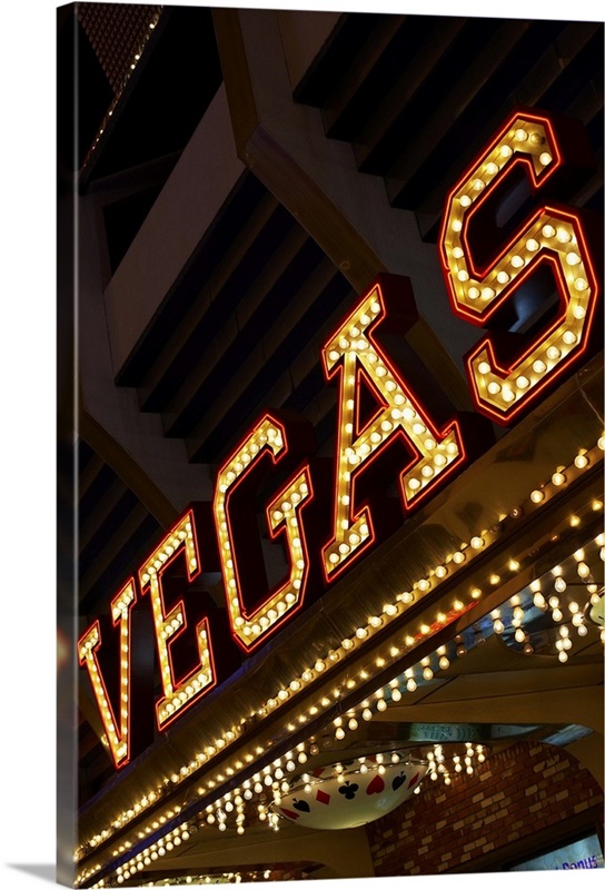 Illuminated Vegas sign | Great Big Canvas