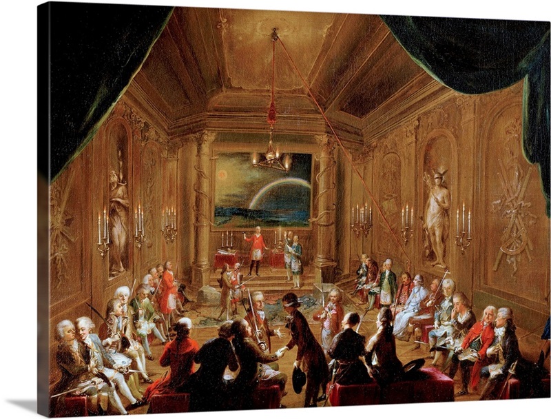 Initiation ceremony in a Viennese Masonic Lodge | Great Big Canvas