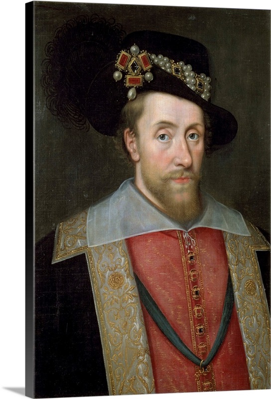 King James I of England and Scotland by Circle of John de Critz the ...