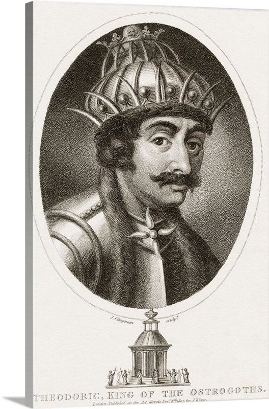 King Theodoric, King of the Ostrogoths, c.454-526 | Great Big Canvas