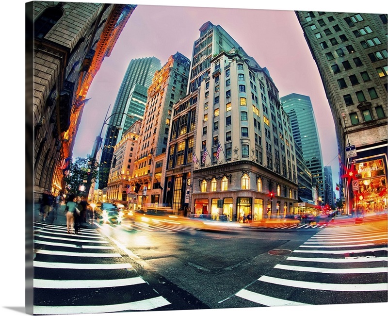 Light trails in New York City | Great Big Canvas