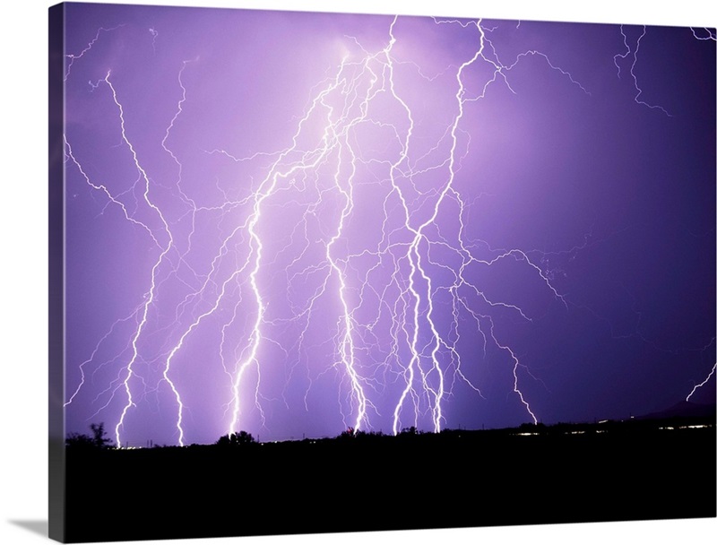 Lightning Striking The Ground | Great Big Canvas