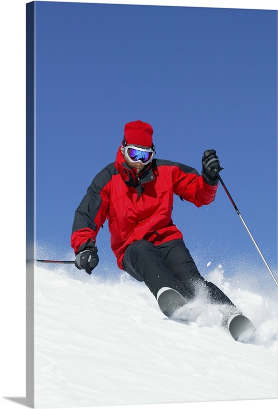 Man snow skiing | Great Big Canvas