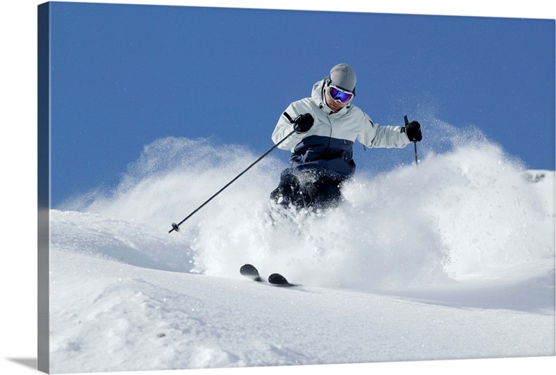 Man snow skiing | Great Big Canvas