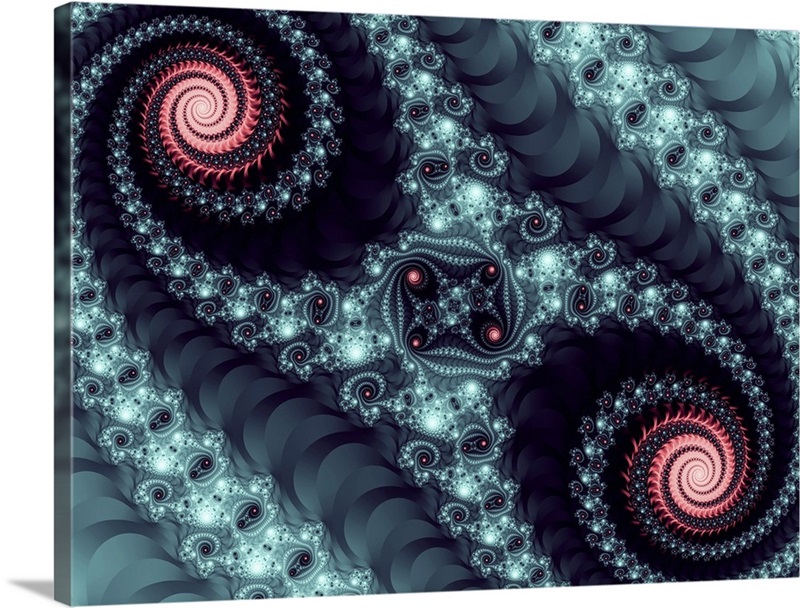 Mandelbrot fractal. Computer-generated image derived from a Mandelbrot ...