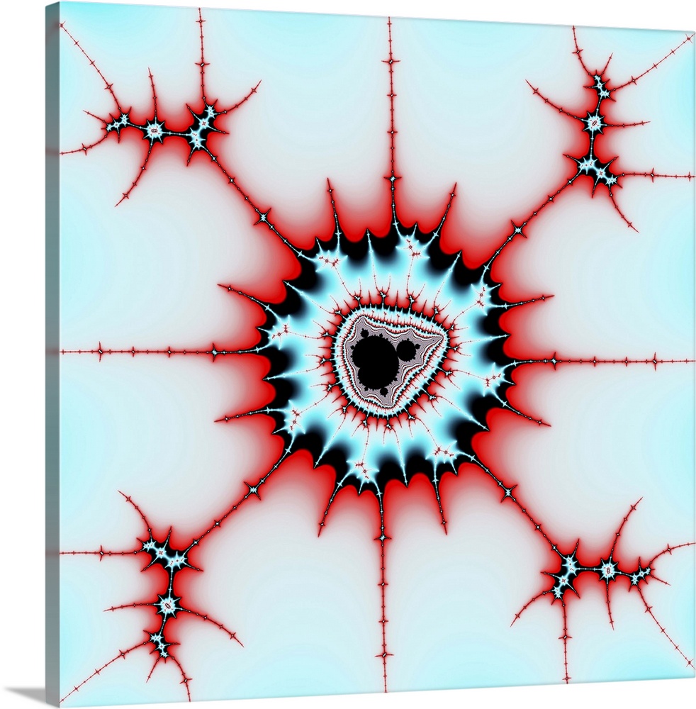 Mandelbrot fractal. Computer-generated image derived from a Mandelbrot ...