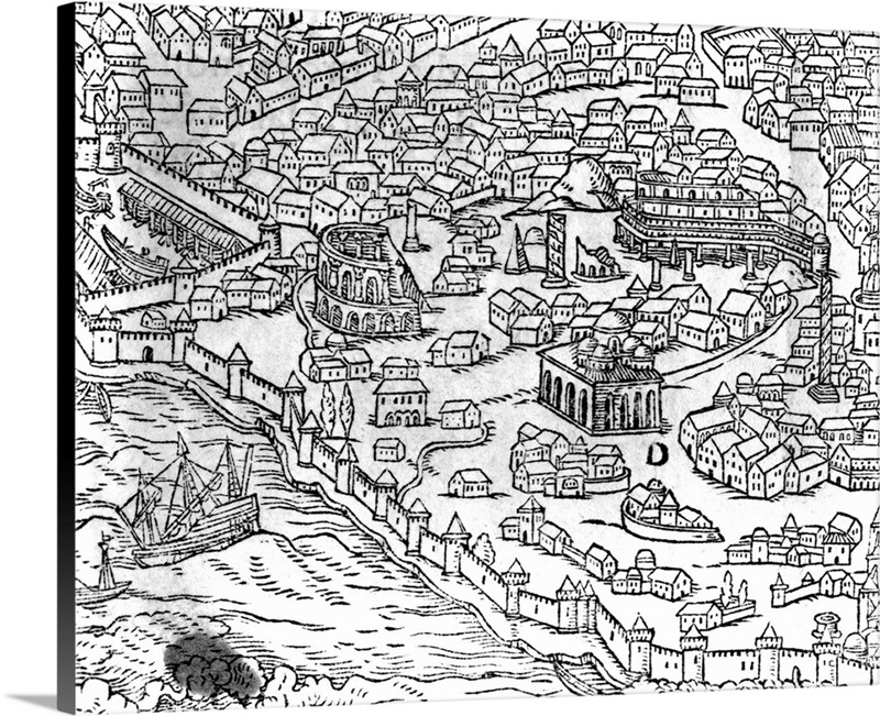 Map Of Constantinople | Great Big Canvas