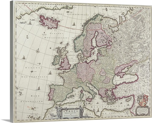 Map of Europe | Great Big Canvas