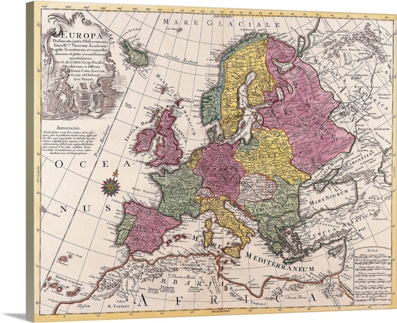 Map of Europe | Great Big Canvas