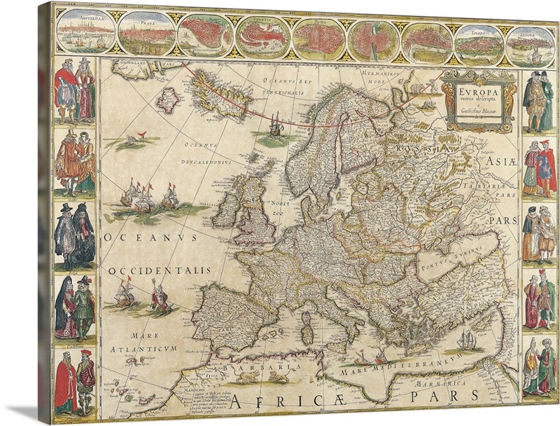 Map of Europe | Great Big Canvas