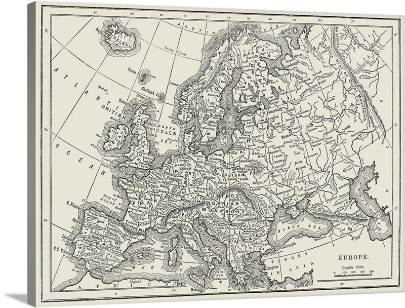 Map of Europe | Great Big Canvas