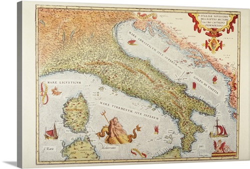 Map of Italy in 1500 | Great Big Canvas