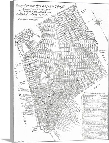 Map of Lower Manhattan | Great Big Canvas