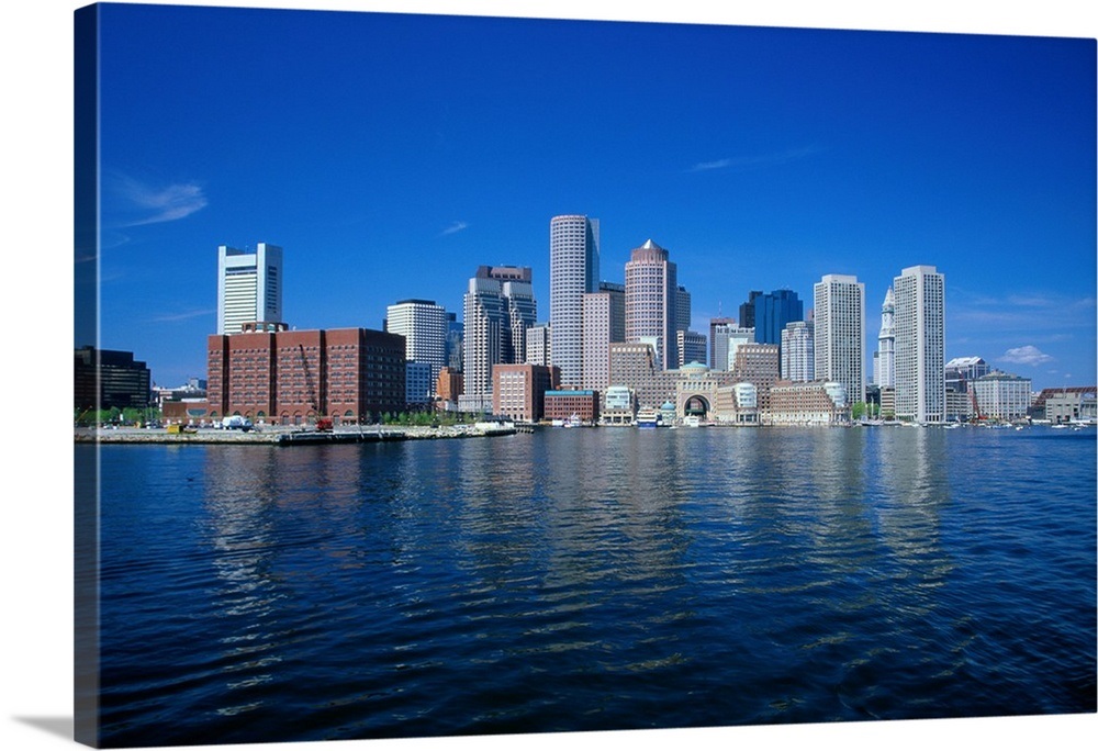 Massachusetts, Boston skyline Wall Art, Canvas Prints, Framed Prints ...