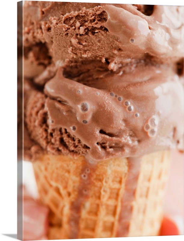 Melting chocolate ice cream on a summer noon in New York | Great Big Canvas