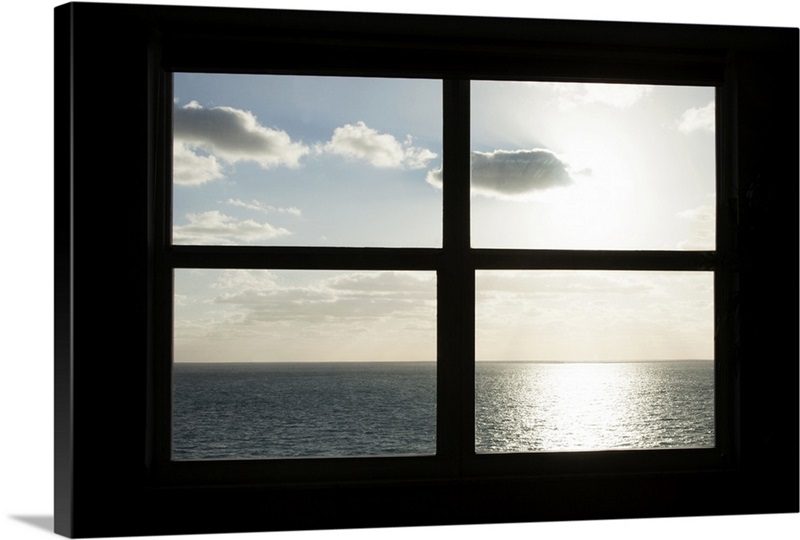Miami Beach. Art Deco window over the ocean. | Great Big Canvas