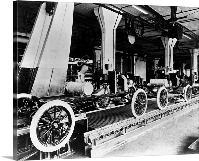 Model T Chassis In Highland Park Ford Plant | Great Big Canvas