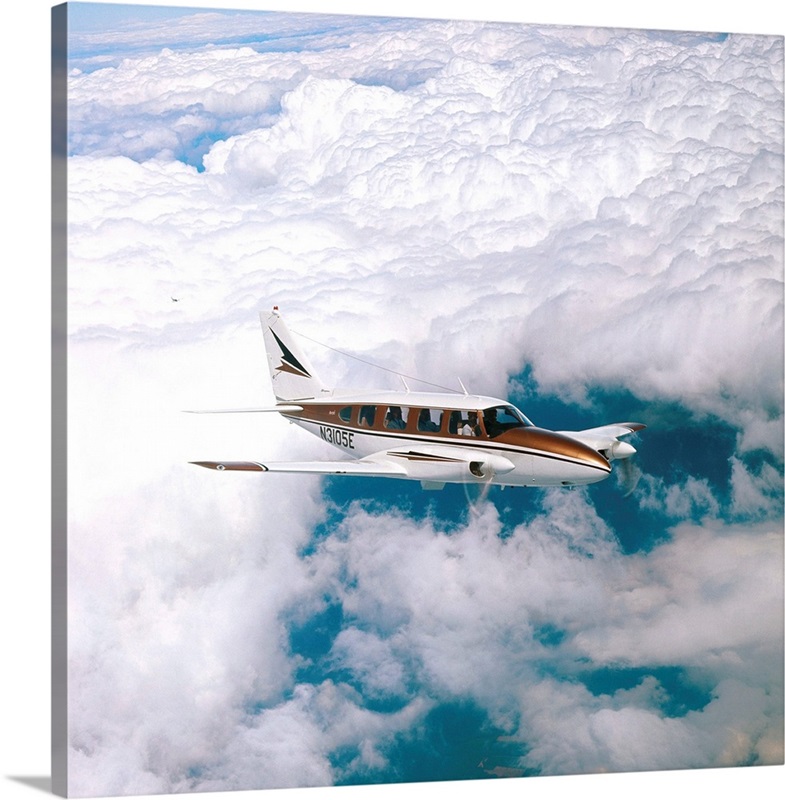 Navajo Piper Plane Flying | Great Big Canvas