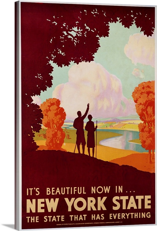 New York State Travel Poster | Great Big Canvas