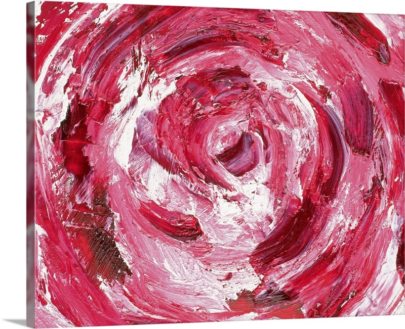 Oil Painting of a Round Figure that Contains Several Colors, Front View ...