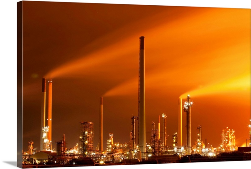Oil Refinery At Curacao | Great Big Canvas