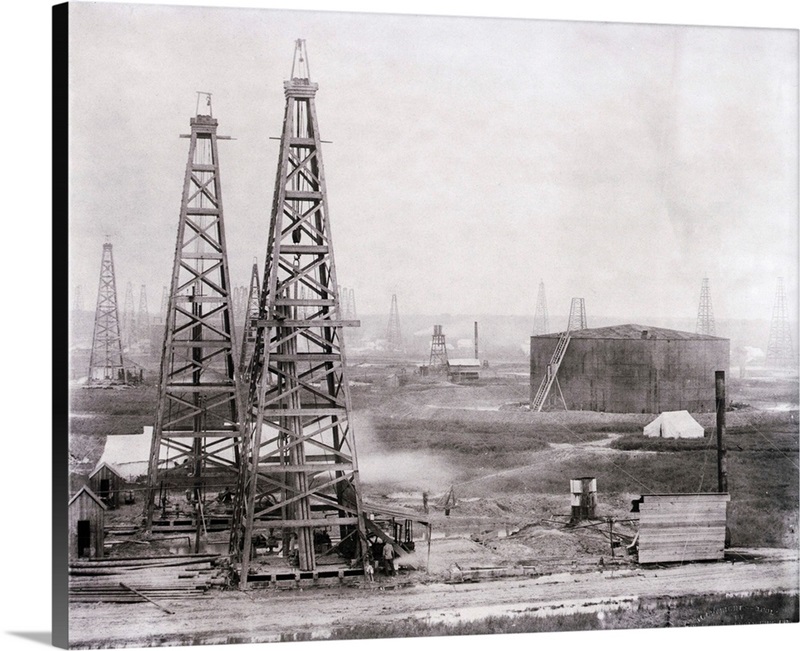 Oilfield At Spindletop | Great Big Canvas