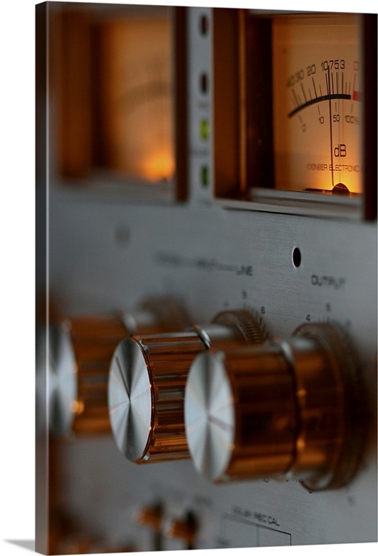 Old audio equipment, sector level meters and level controls entry and ...