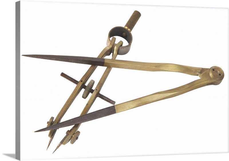 old-fashioned drawing compass | Great Big Canvas