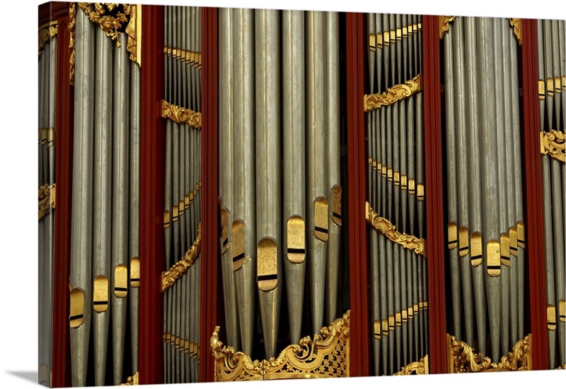 Ornate organ pipes | Great Big Canvas