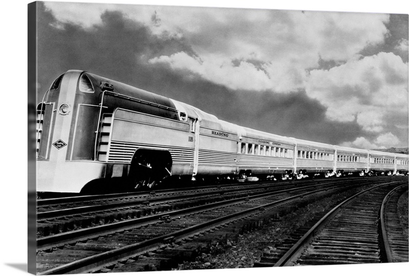 Picture Of A Stainless Steel Train | Great Big Canvas