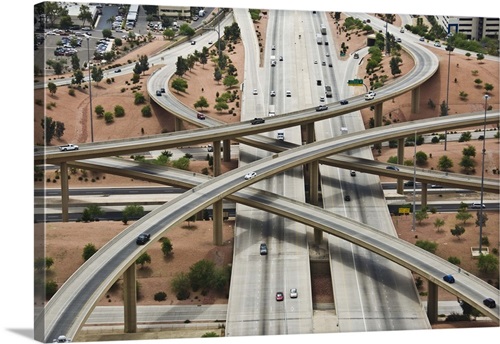 Pima Freeway and Black Canyon Freeway, Phoenix, Arizona | Great Big Canvas
