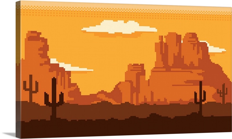 Pixel Desert | Great Big Canvas