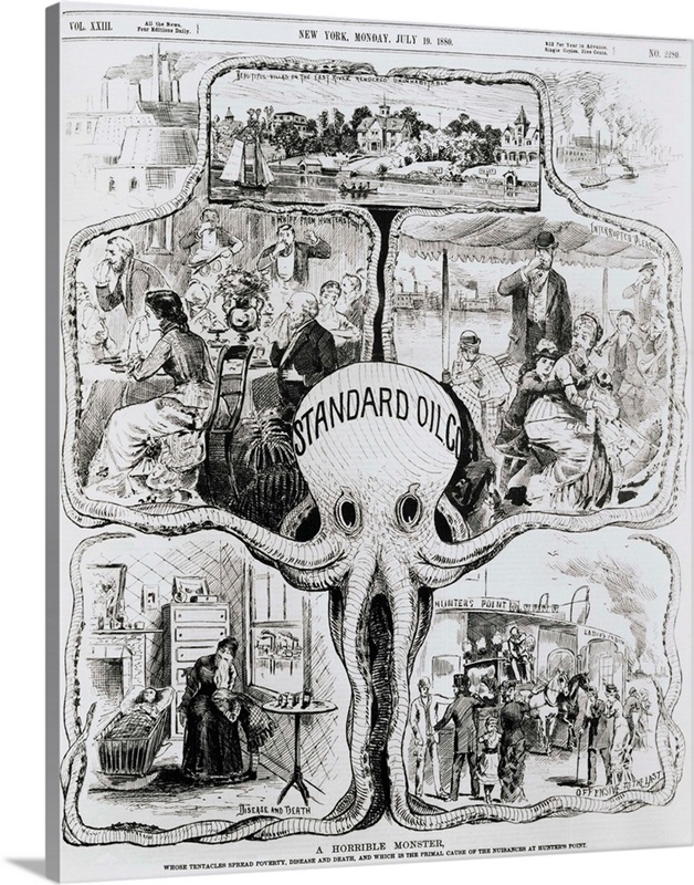 Political Cartoon of Pollution Problems with Standard Oil Company as ...