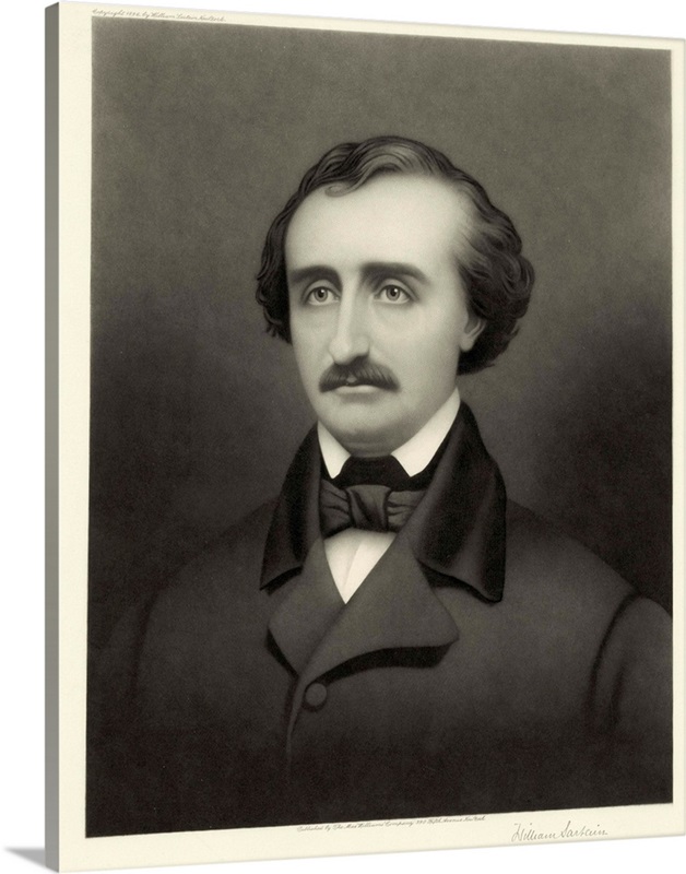 Portrait Of Edgar Allan Poe | Great Big Canvas