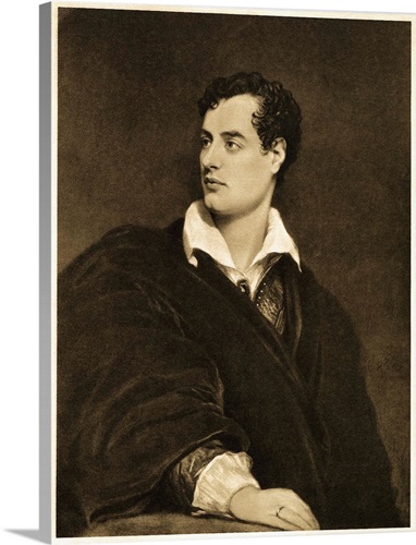 Portrait of English Poet Lord Byron | Great Big Canvas