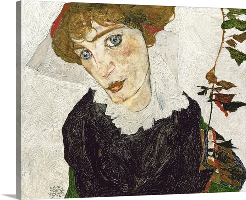 Portrait Of Wally Neuzil By Egon Schiele | Great Big Canvas