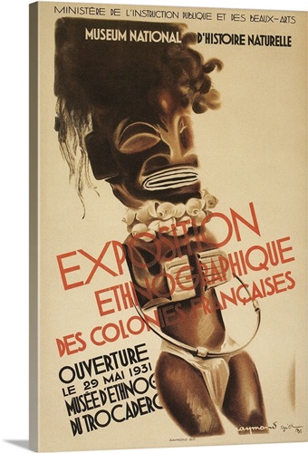 Poster For French Colonies African Art Exhibit | Great Big Canvas