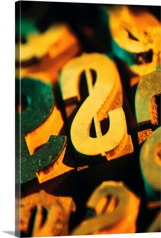 Printers blocks of dollar sign | Great Big Canvas