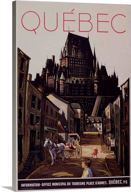 Quebec Travel Poster | Great Big Canvas
