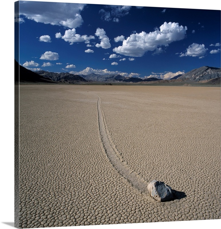 Rock Pushed By Wind In Desert | Great Big Canvas