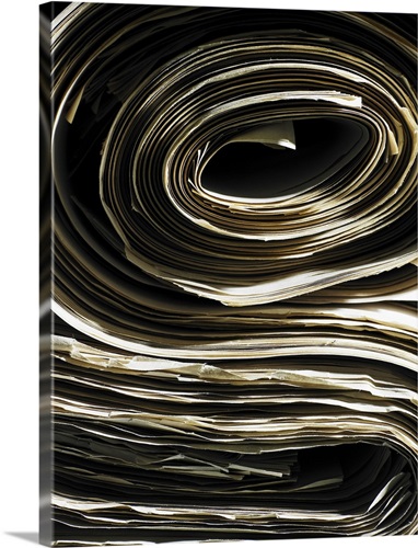 Rolled up paper, close-up | Great Big Canvas