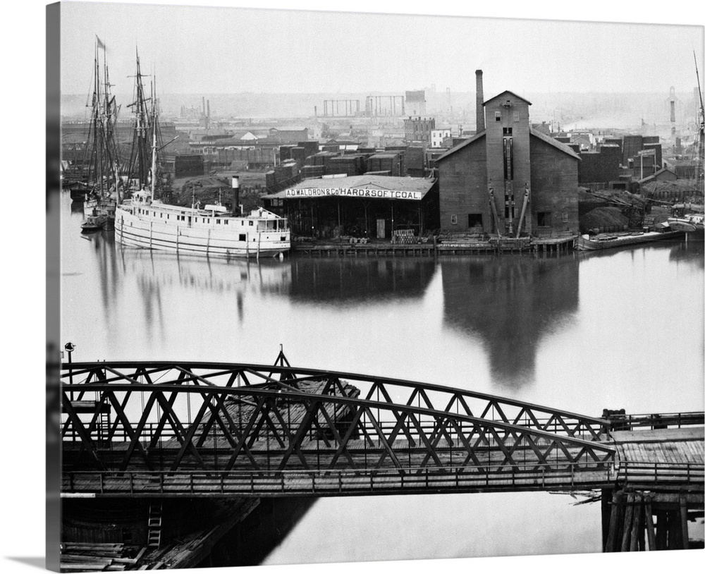 Ruins of the famous Chicago fire of 1871 | Great Big Canvas