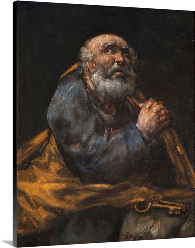 Saint Peter Repentant By Francisco De Goya | Great Big Canvas