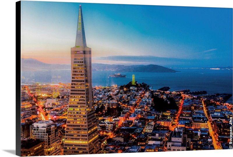 San Francisco Blue Hour Skyline | Great Big Canvas