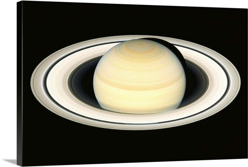 Saturn, satellite view | Great Big Canvas
