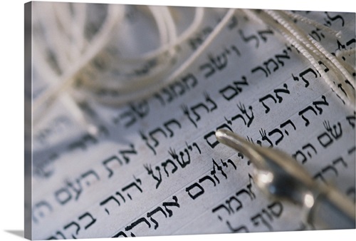 Script of the Torah with yad | Great Big Canvas