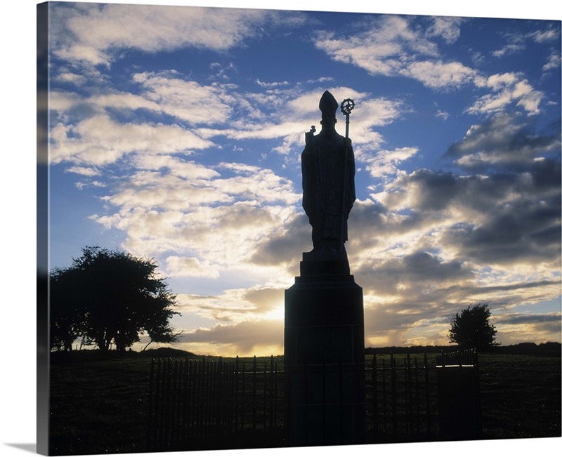 Sculpture of St Patrick, Hill of Tara, Co Meath, Ireland | Great Big Canvas