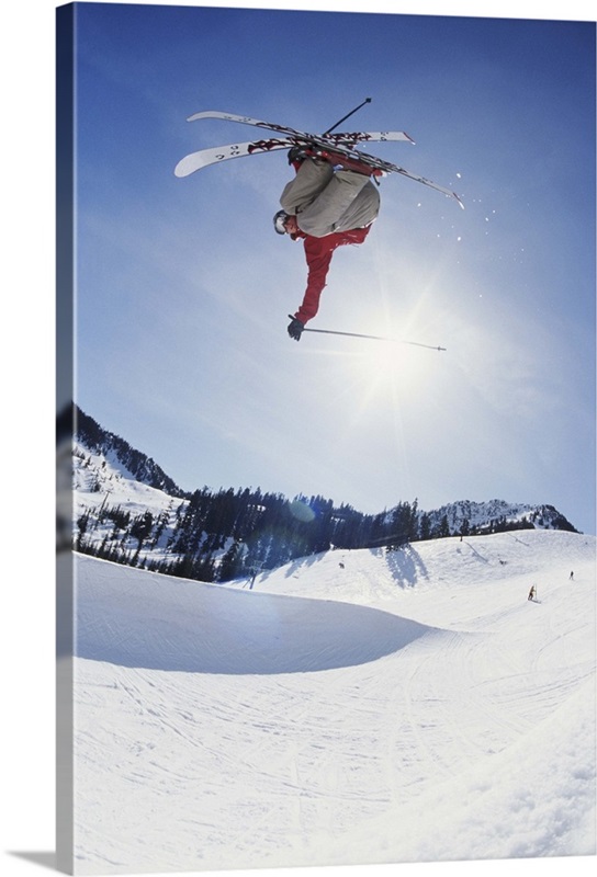 Skier jumping mogul | Great Big Canvas