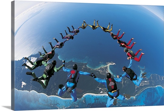 Skydiving Wall Art, Canvas Prints, Framed Prints, Wall Peels | Great ...